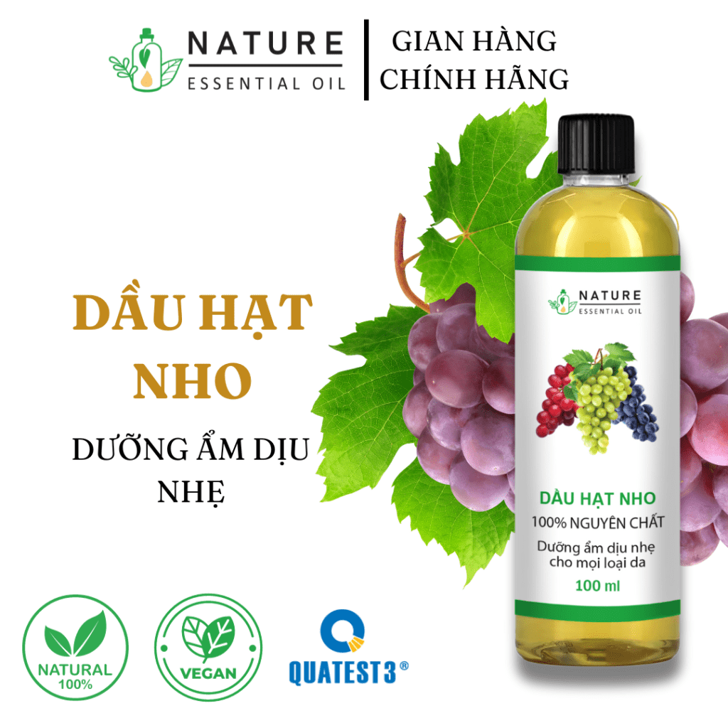 Dầu hạt nho nguyên chất nhập khẩu grapeseed oil